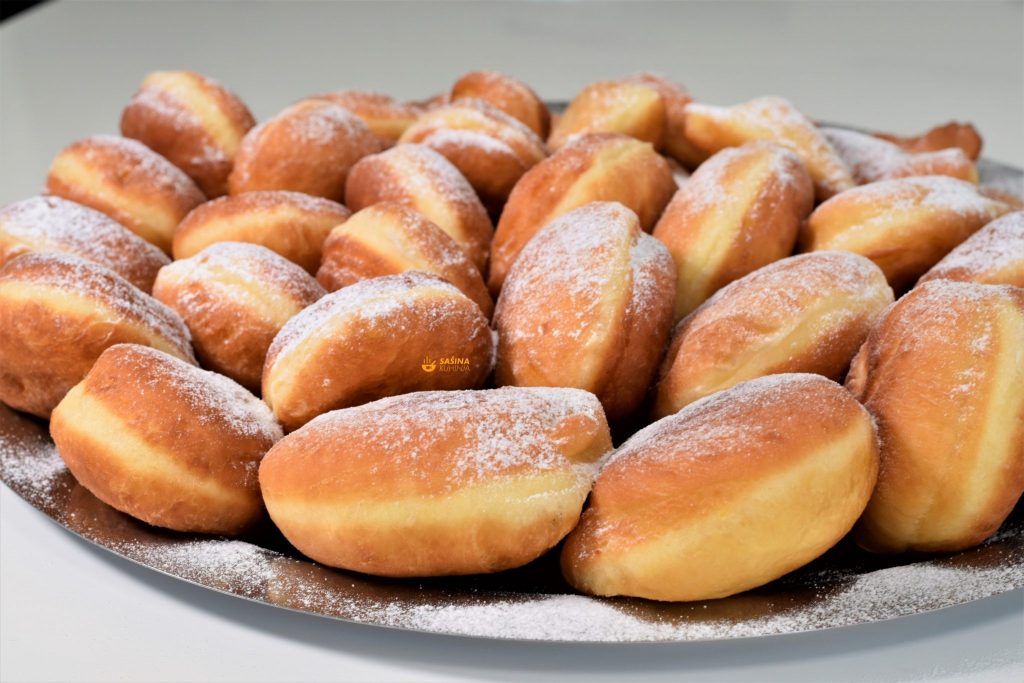 Sašina kuhinja | Punjene krafne krofne recept | Sašina kuhinja