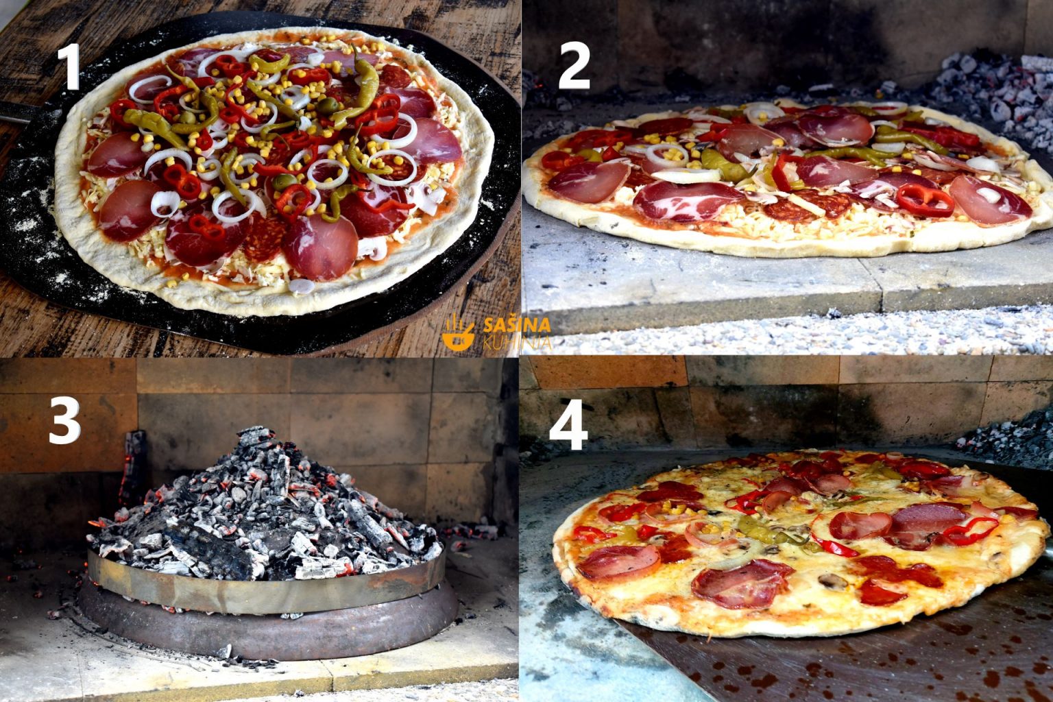 Sašina kuhinja | Pizza pod pekom ili ispod peke asmr recept | Sašina ...