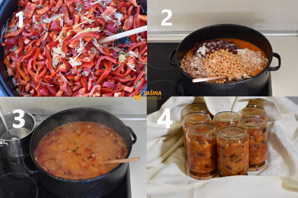 Sašina kuhinja | Zimnica grah salata recept | Sašina kuhinja