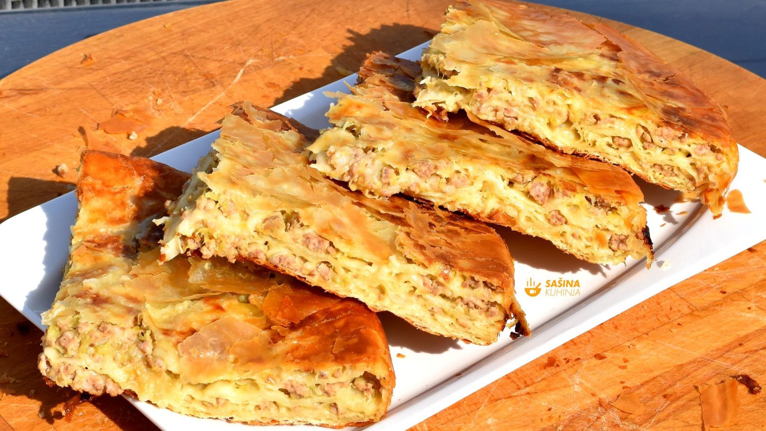 Sašina kuhinja | Burek s tikvicama recept pita od mesa i tikvica ...