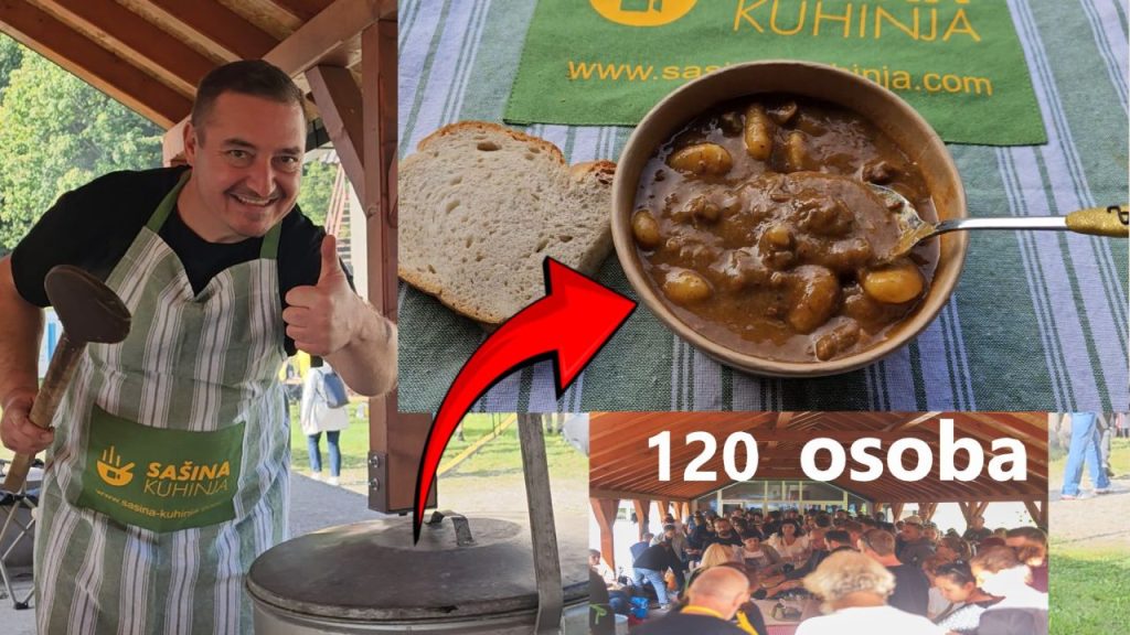 Sašina kuhinja | Kotlić recept za gulaš iz kotlića 120 osoba | Sašina ...