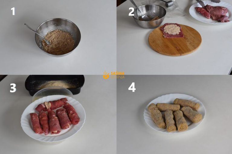 Sašina kuhinja | Pohane teleće rolice sa šunkom i sirom pohana teletina ...