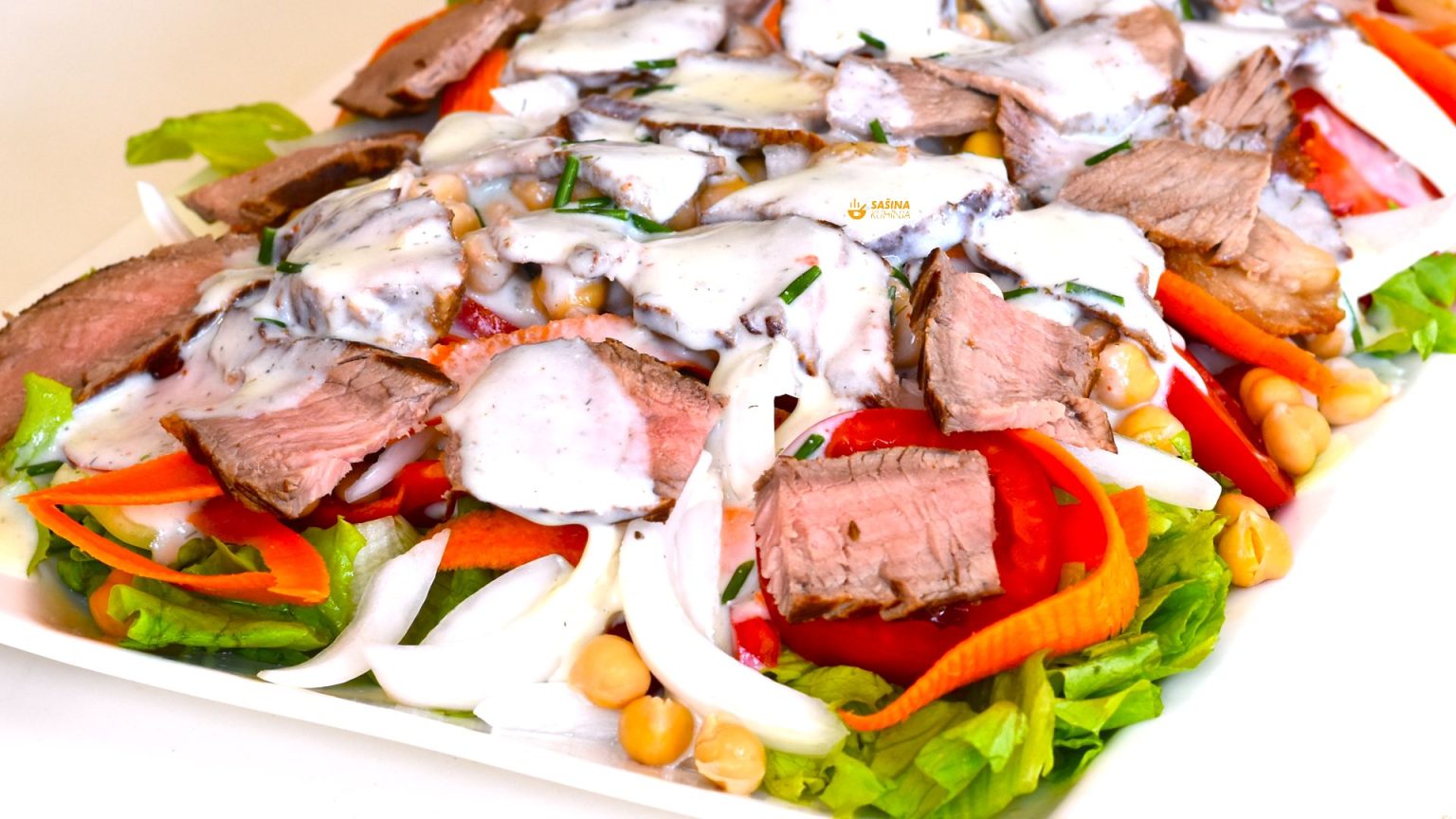 Sašina kuhinja | Ramstek salata recept | Sašina kuhinja